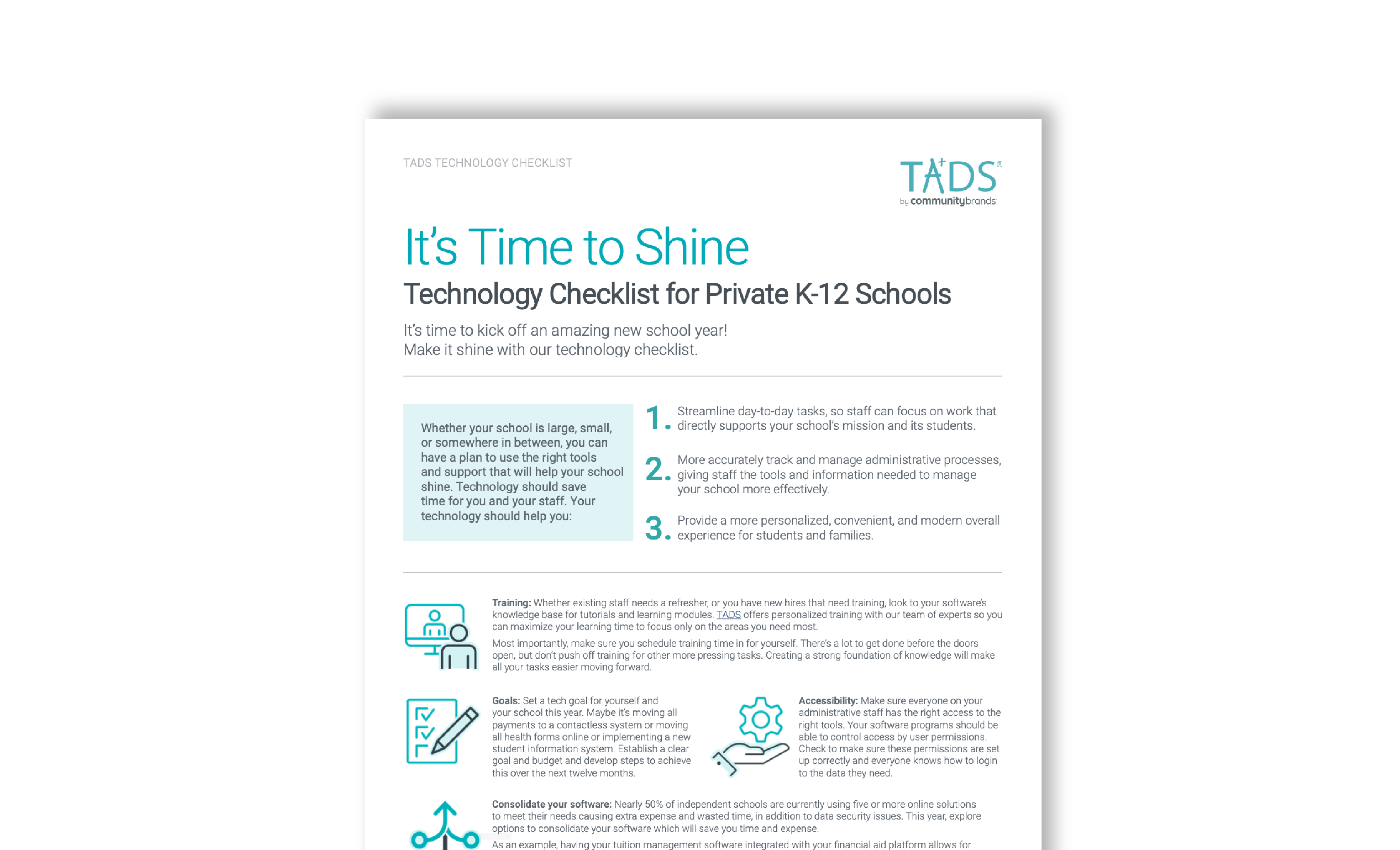 Technology Checklist for Private K-12 Schools | TADS