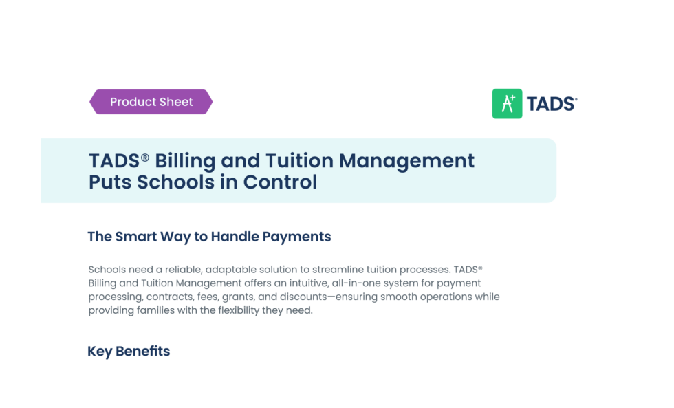 Elevate Tuition Management for Catholic Schools | TADS